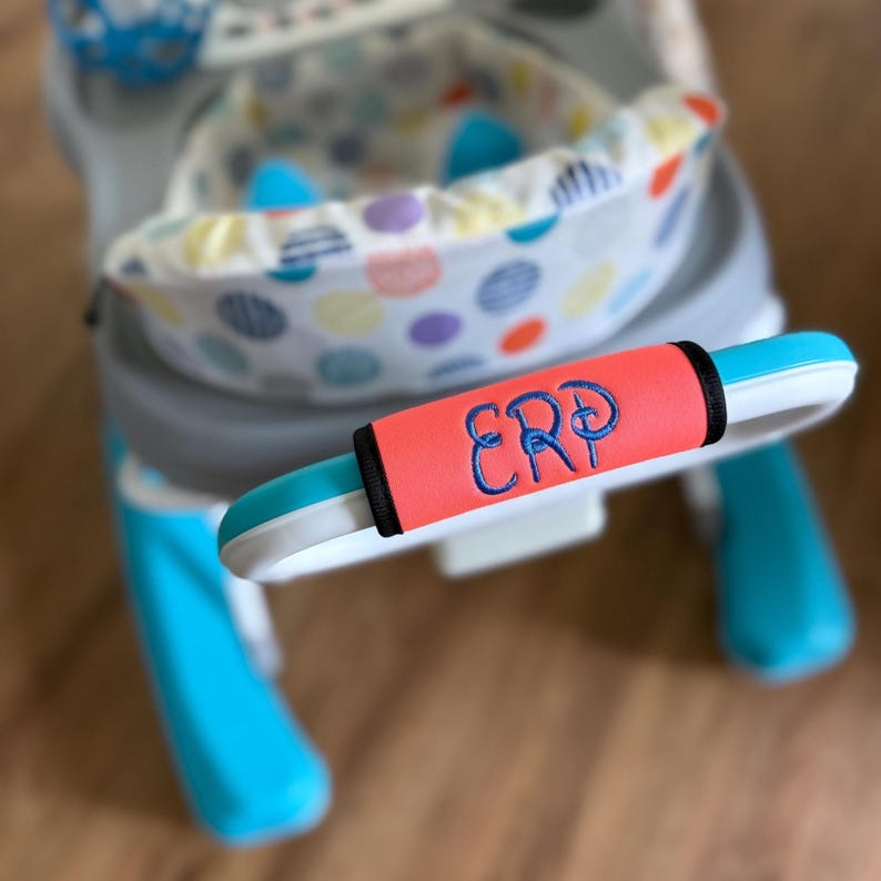 Personalized Embroidered Baby Seat Name Tag - Customizable Stroller ...