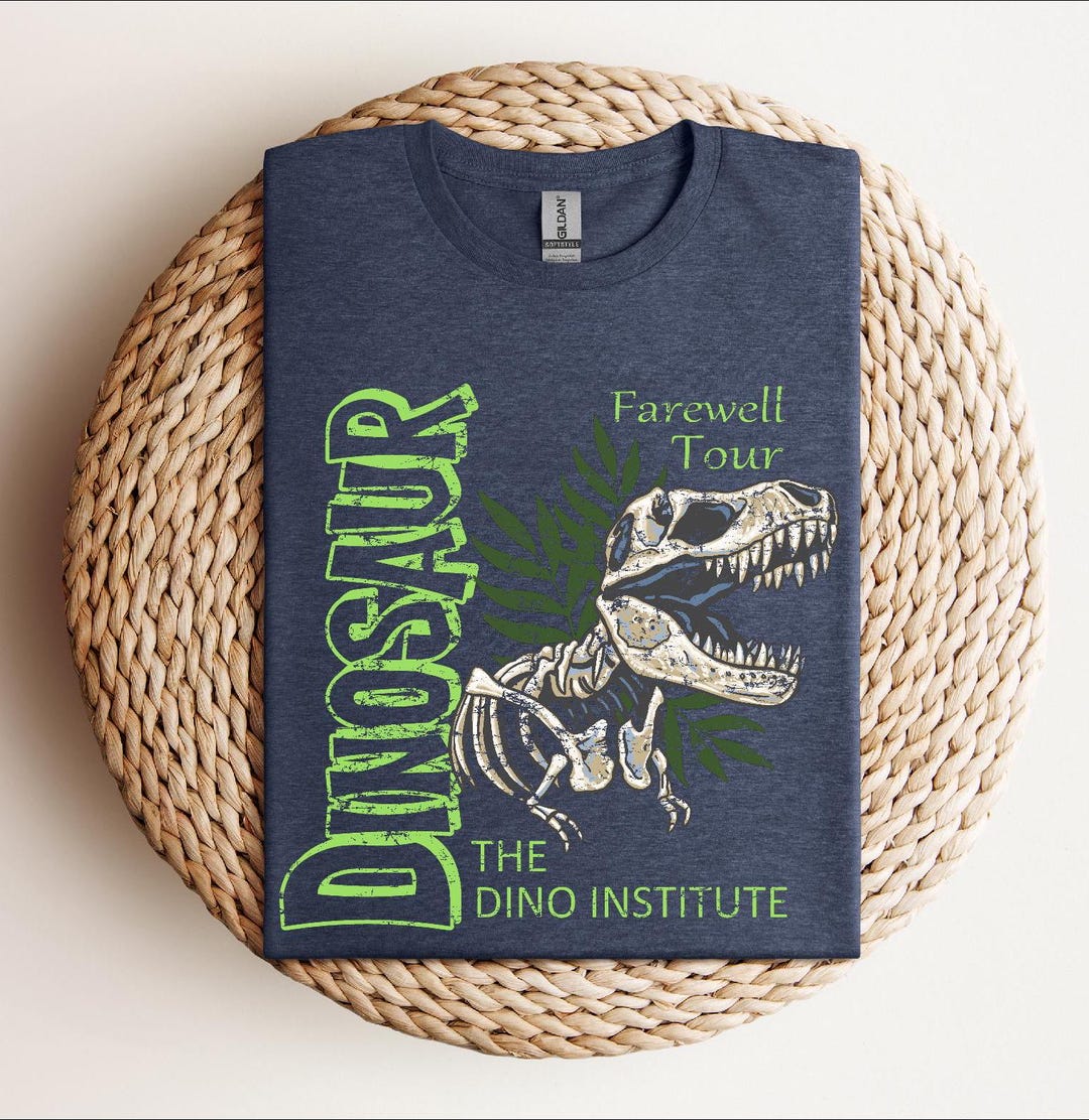 Dinosaur T-shirt - Farewell Tour Dino Institute - Animal Kingdom Shirt ...