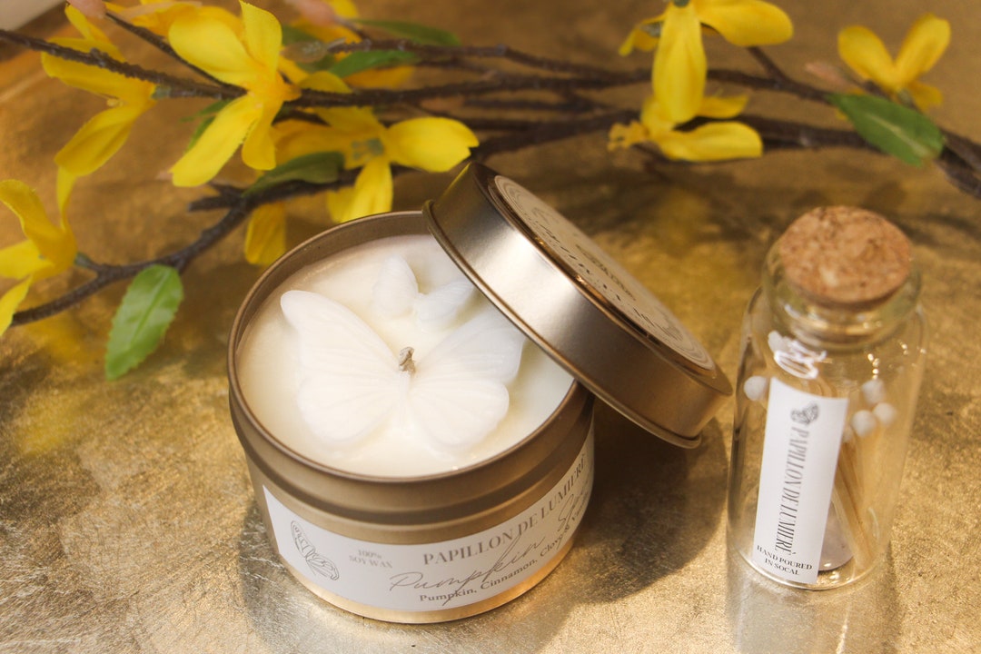 Wax Butterfly Hidden Message Soy Wax Candle | Custom Message | 4 Oz ...