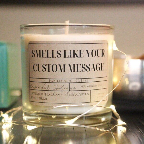 Custom Candle - Etsy