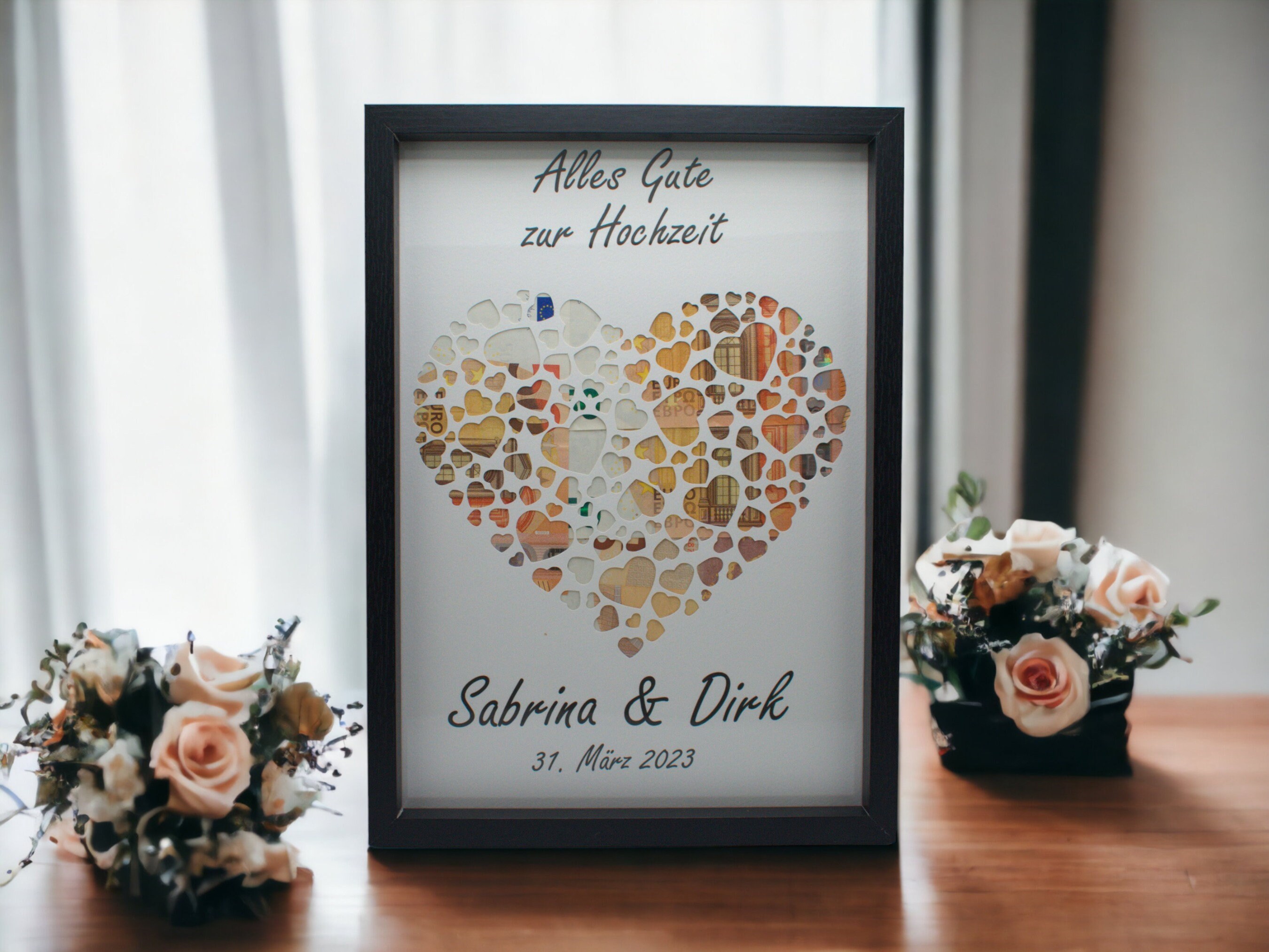 Personalized Wedding Money Gift Frame – Unique Couple Keepsake - Etsy