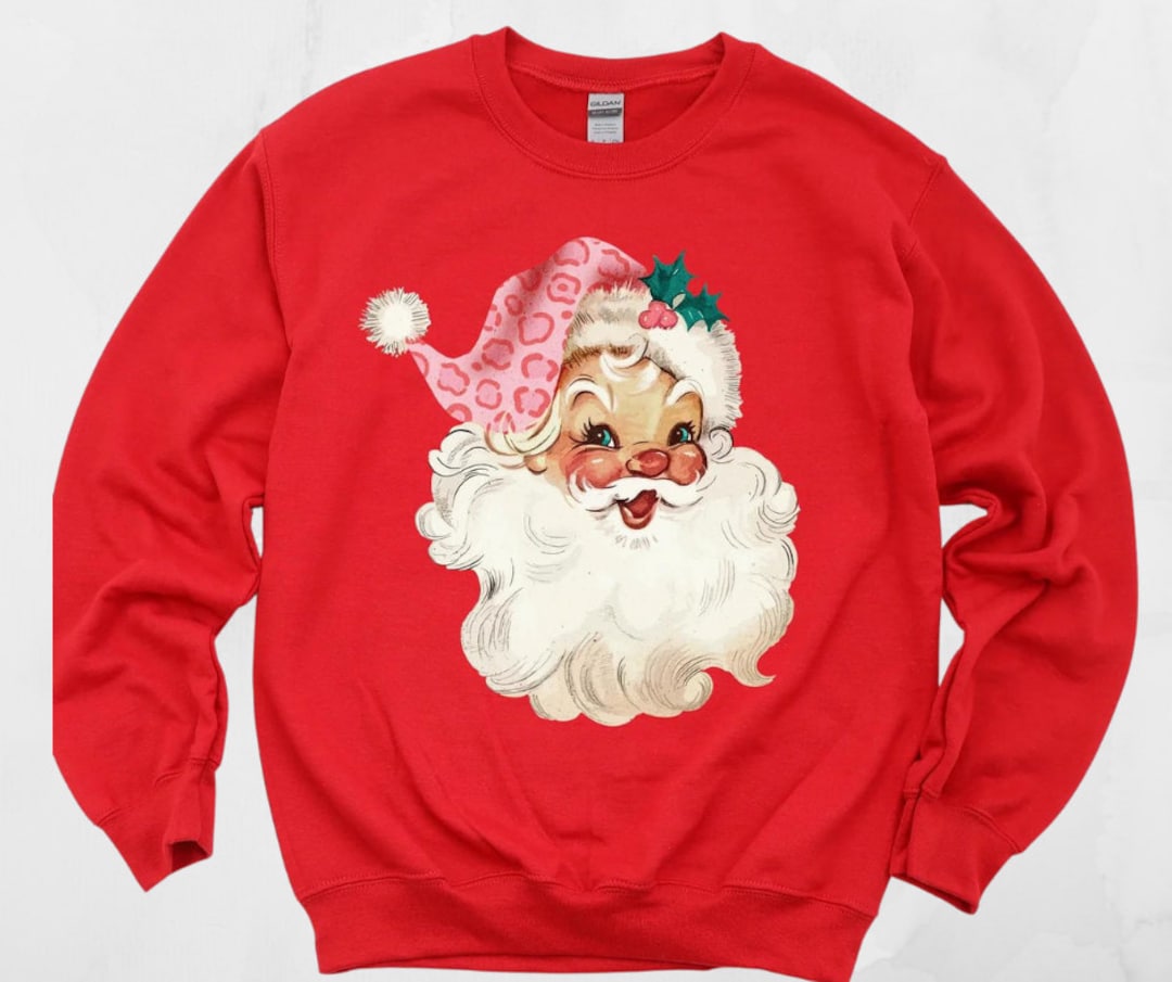 Santa Crewneck, Christmas Crewneck, Holiday Sweatshirt, Santa Shirt ...