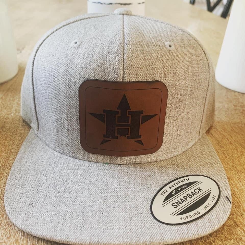 Custom Leather Patch Hats Classics Yupoong Trucker Snapback | Etsy