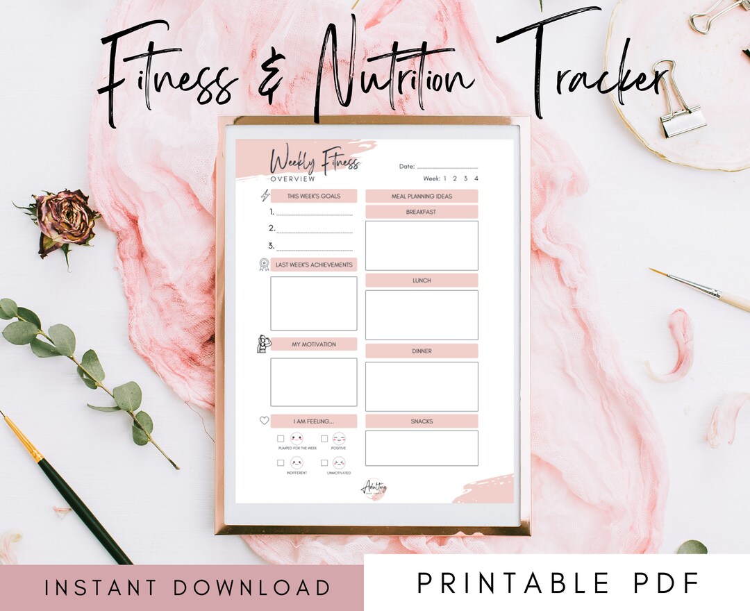 Ultimate Wellness Bundle | Fitness Planner | Workout Planner | Food ...