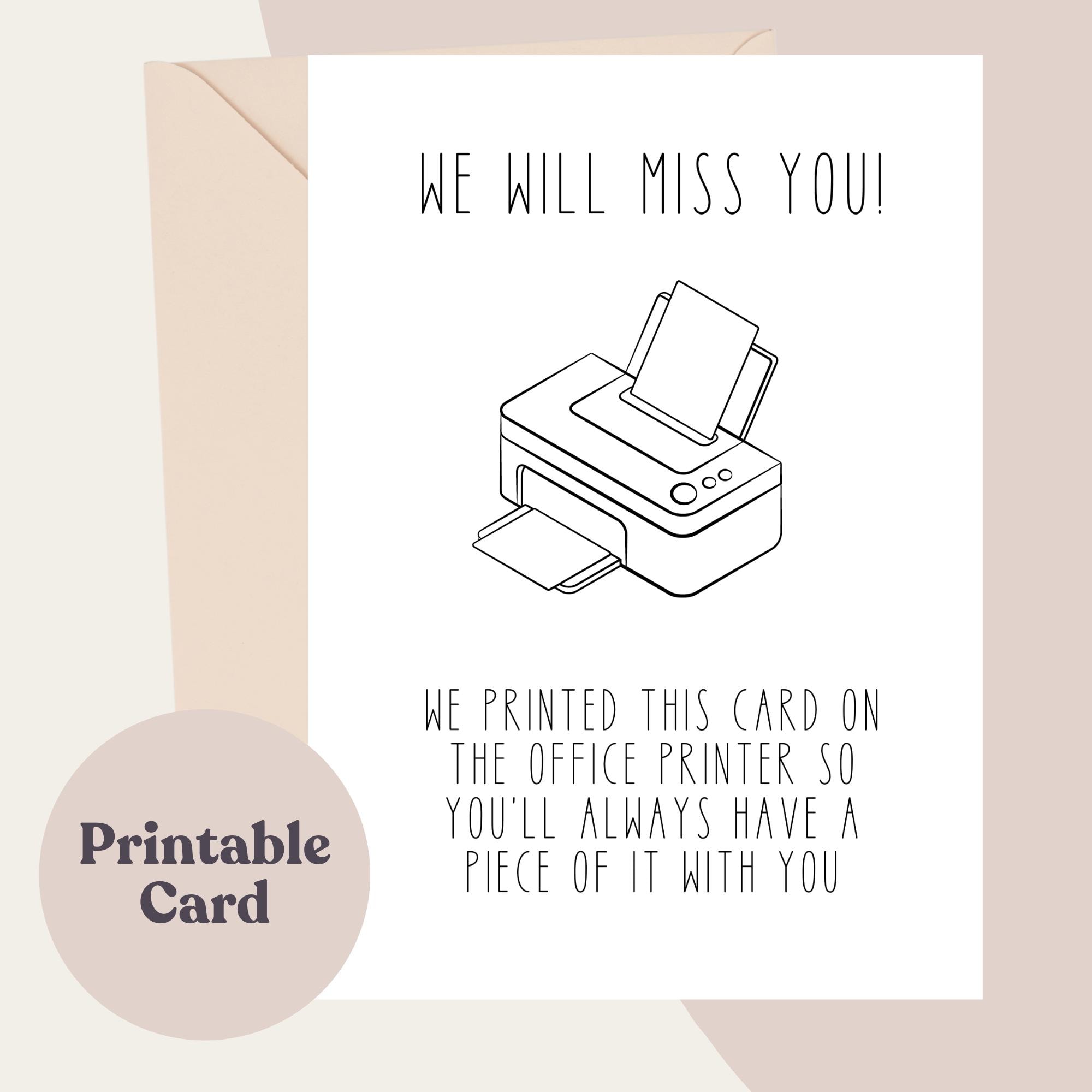 Funny Farewell Card for Coworker, Printable Going Away Card for ...