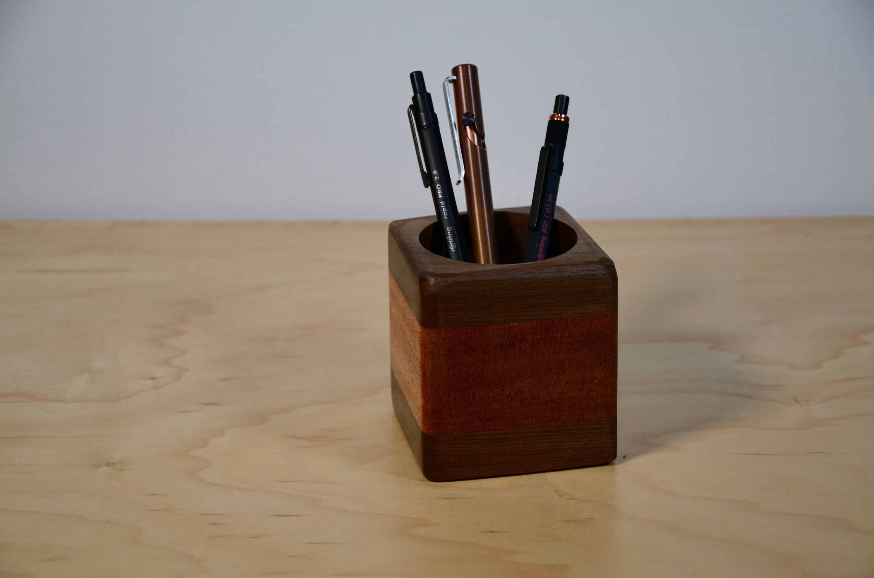 Wooden Pen Cup - Etsy