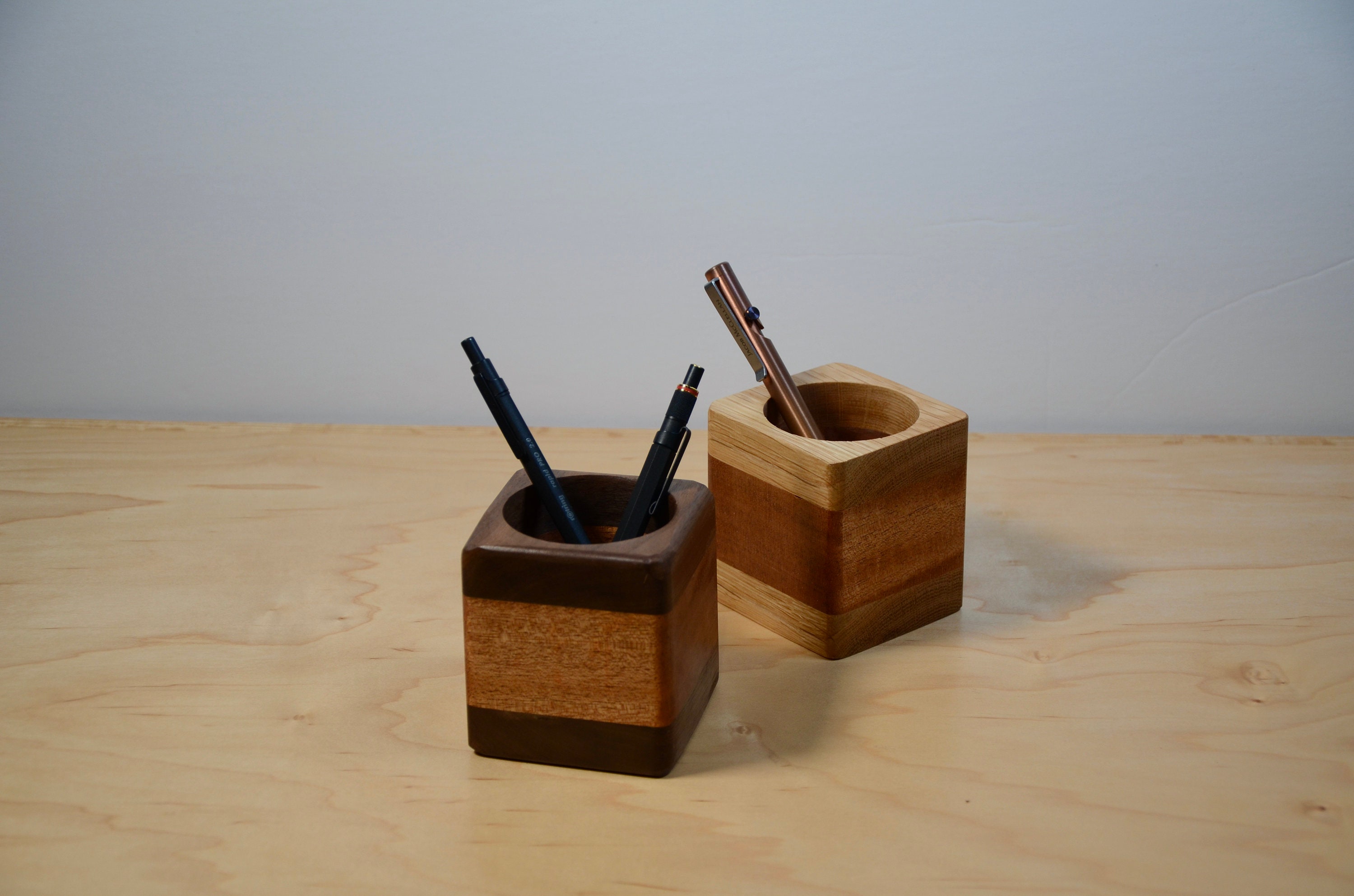 Wooden Pen Cup - Etsy