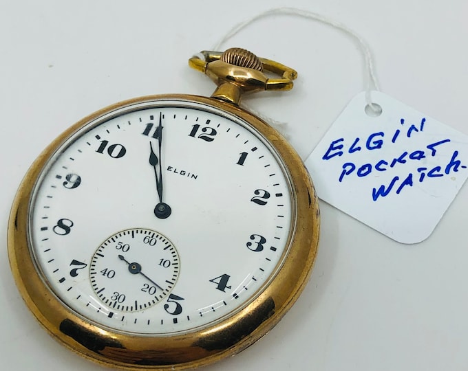 Elgin Pocket Watch - Etsy