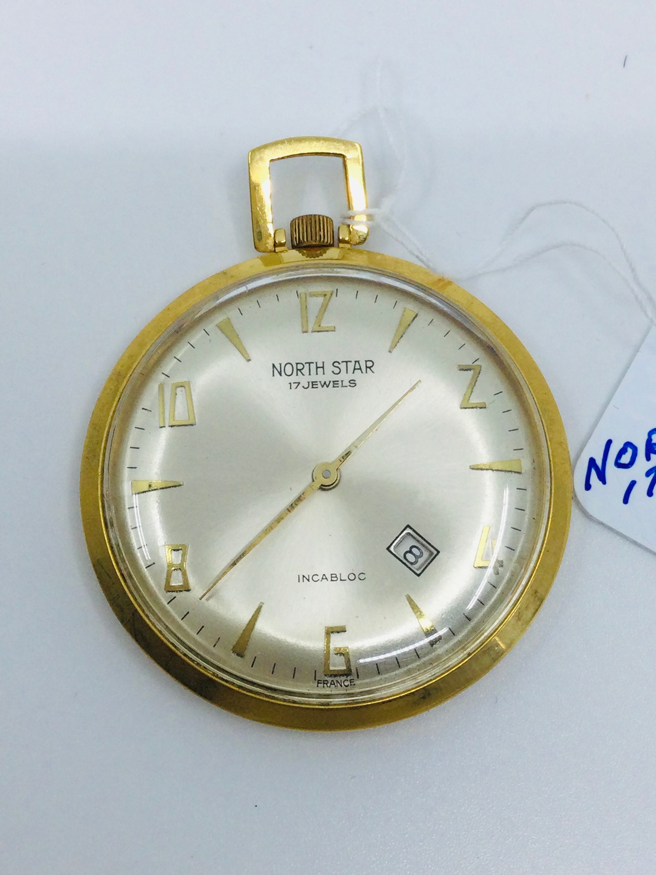 North 17 Jewels Incabloc Pocket Watch - Etsy North 17 Jewels Incabloc Pocket Watch - Etsy