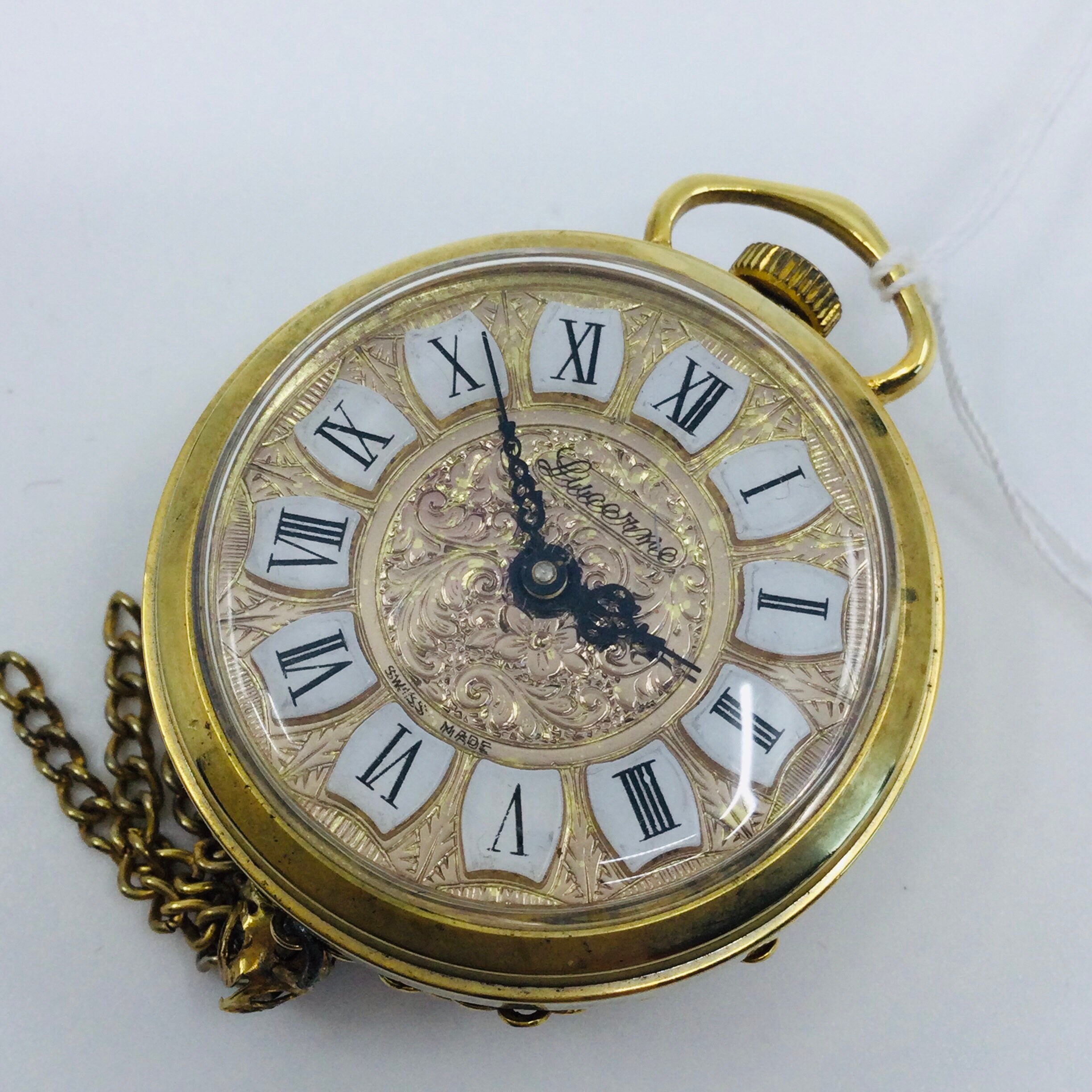 Lucerno Vintage Mechanical Necklace Pendant Watch - Etsy