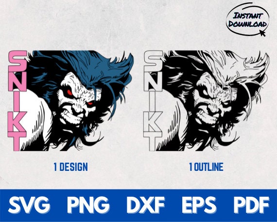 Wolverine Snikt Layered SVG PNG dxf eps pdf Cricut Cut Files ...