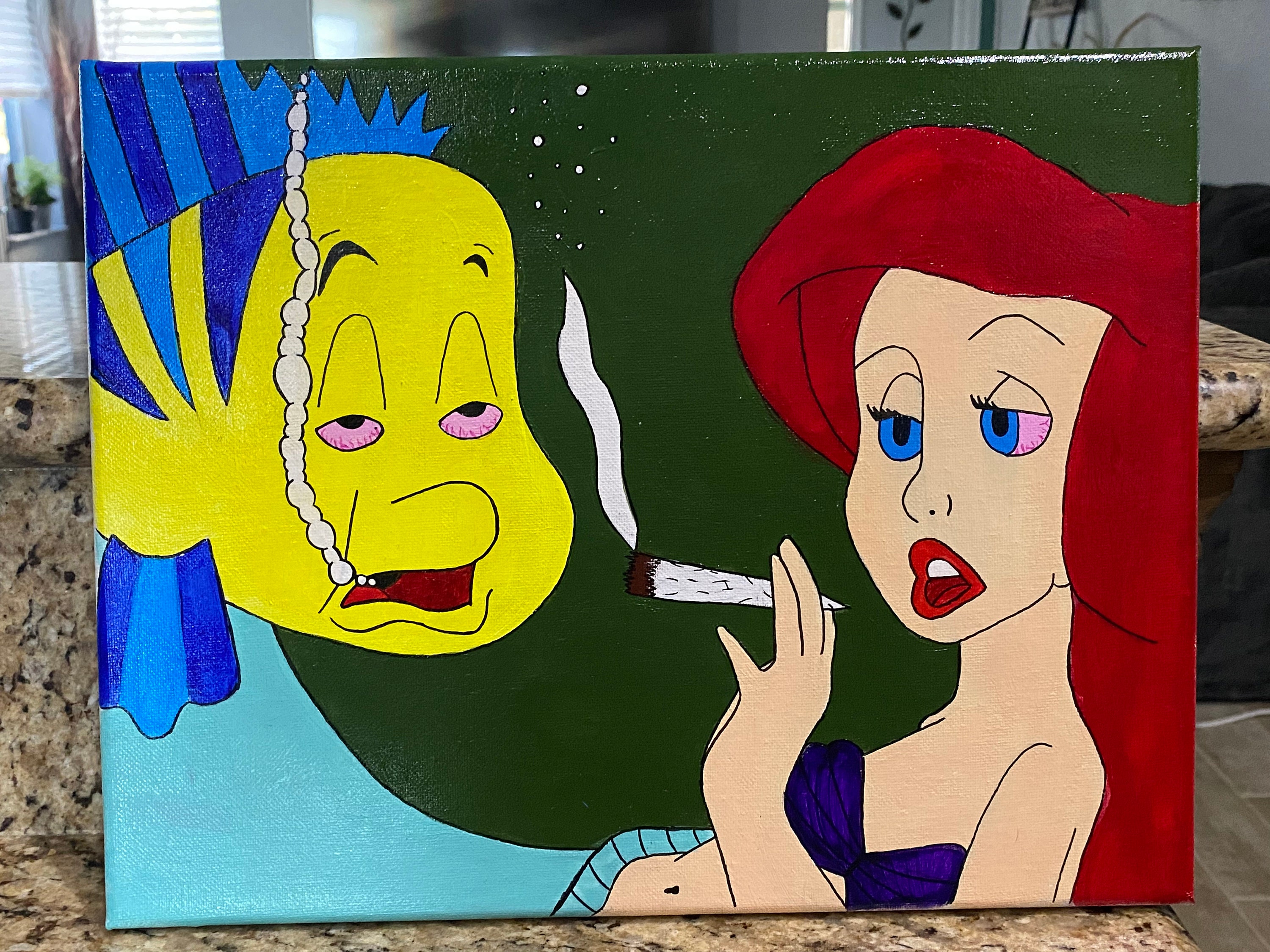 Ariel And Flounder Smoking Etsy