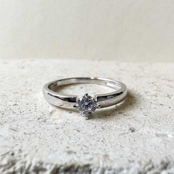 Small Diamond Ring - Etsy