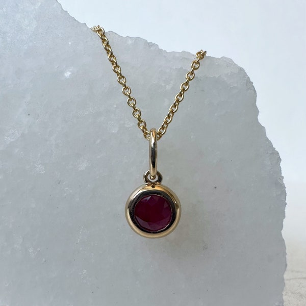 Ruby Pendant - Etsy