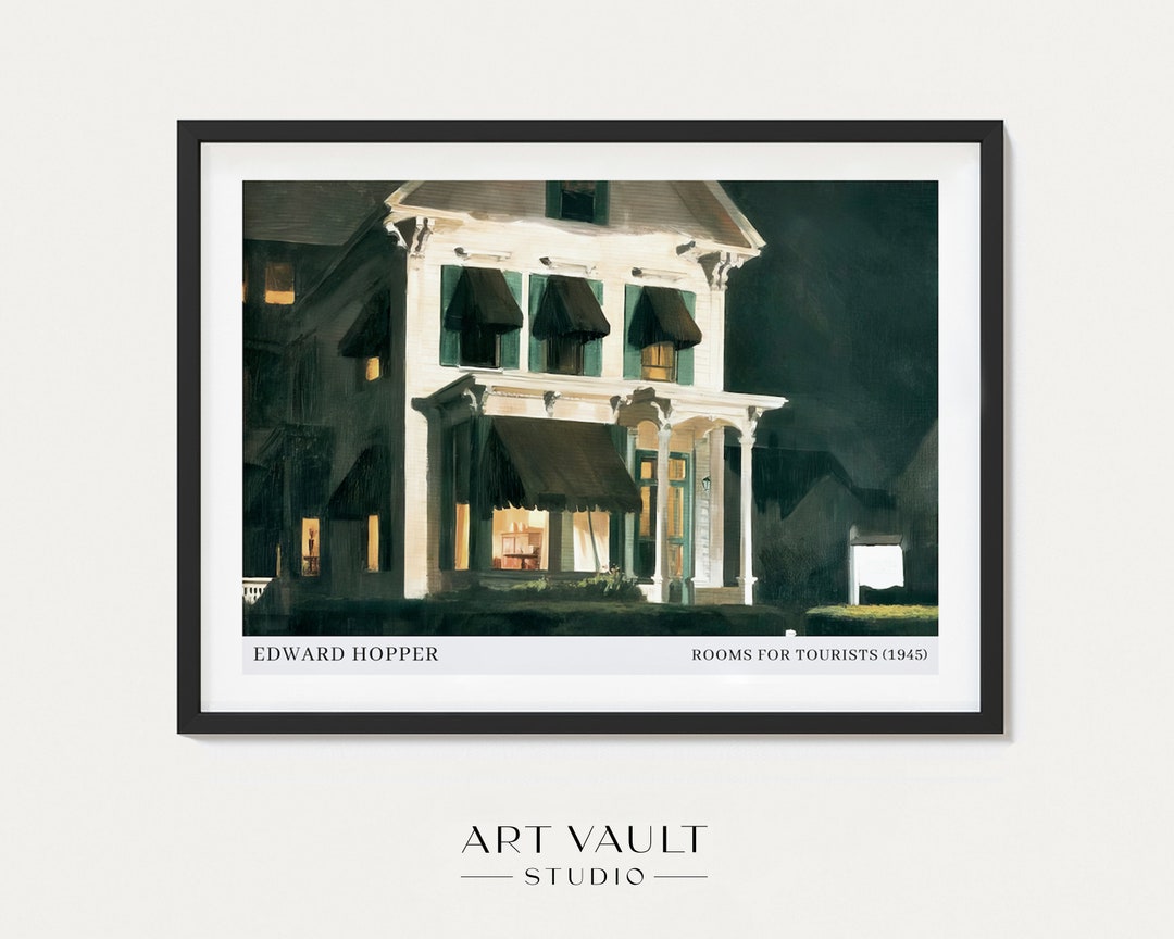 Edward Hopper Rooms for Tourists 1945 Hopper Exhibition Poster Edward ...