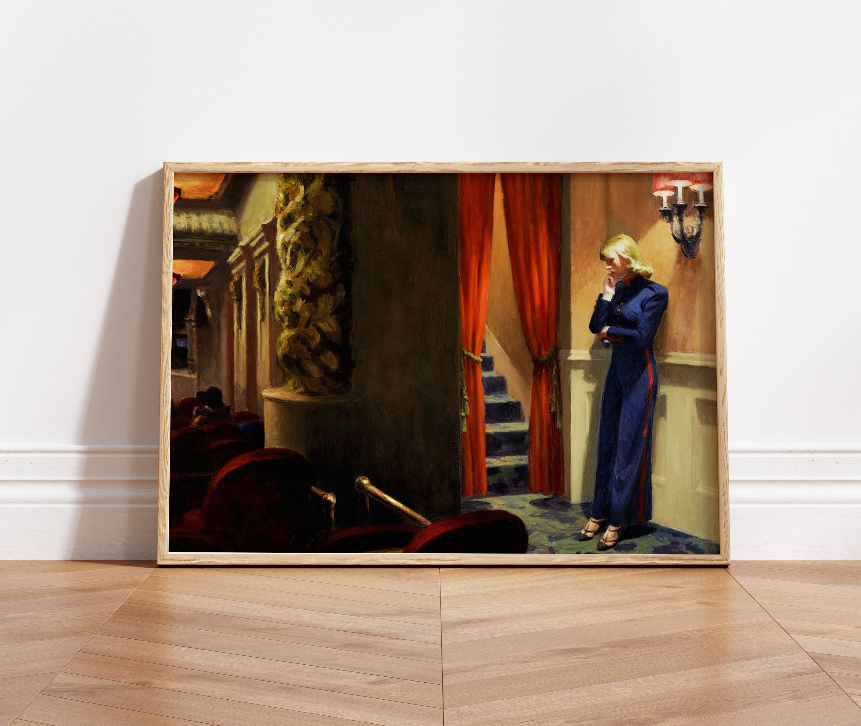 Edward Hopper New York Movie Theatre Poster Hopper Cinema Print Hopper ...