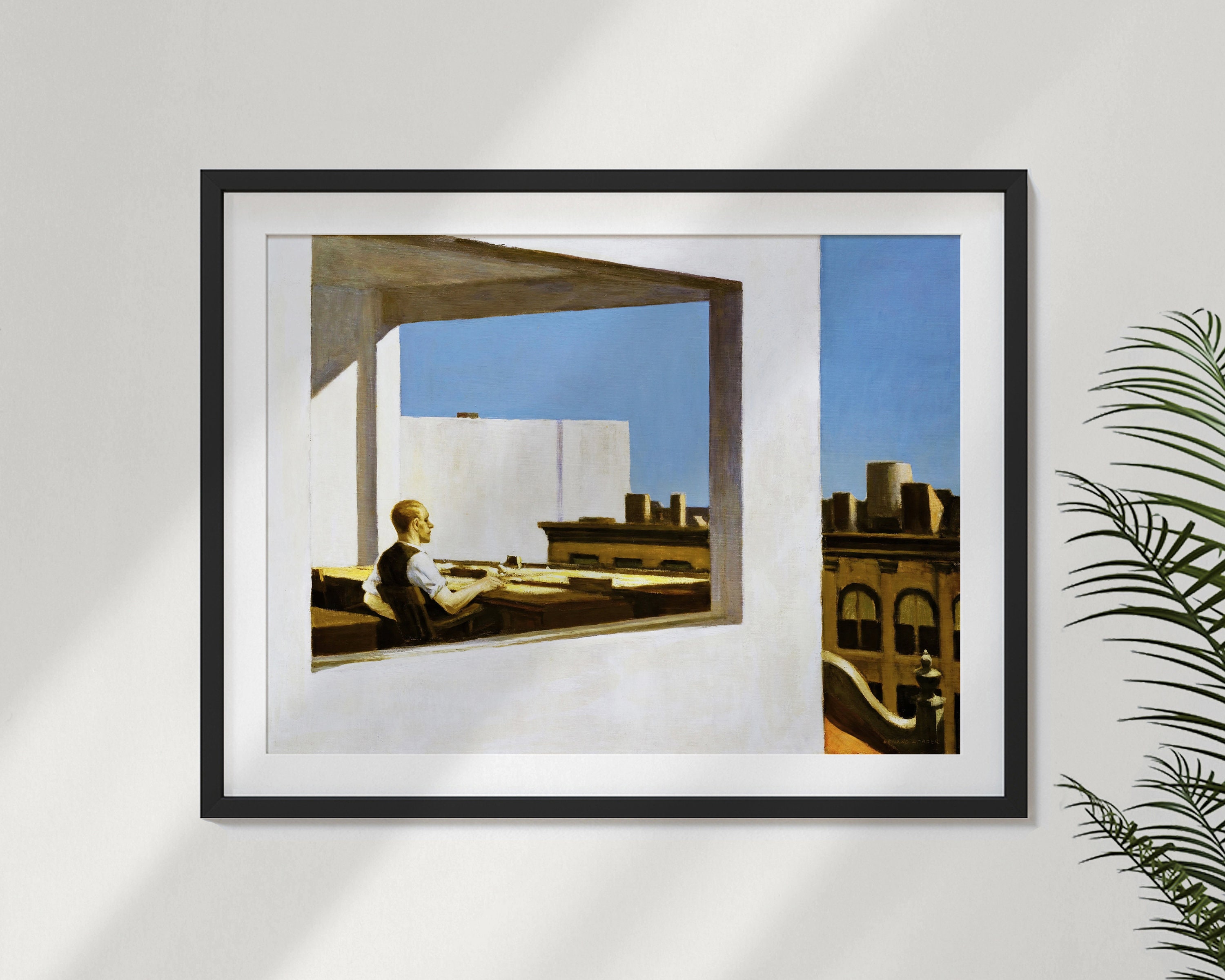 Edward Hopper Office in a Small City 1953 Hopper Poster Edward Hopper ...