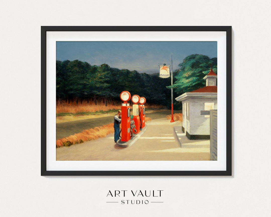 Edward Hopper Gas 1942 Gas Station Edward Hopper Gallery Print Living ...