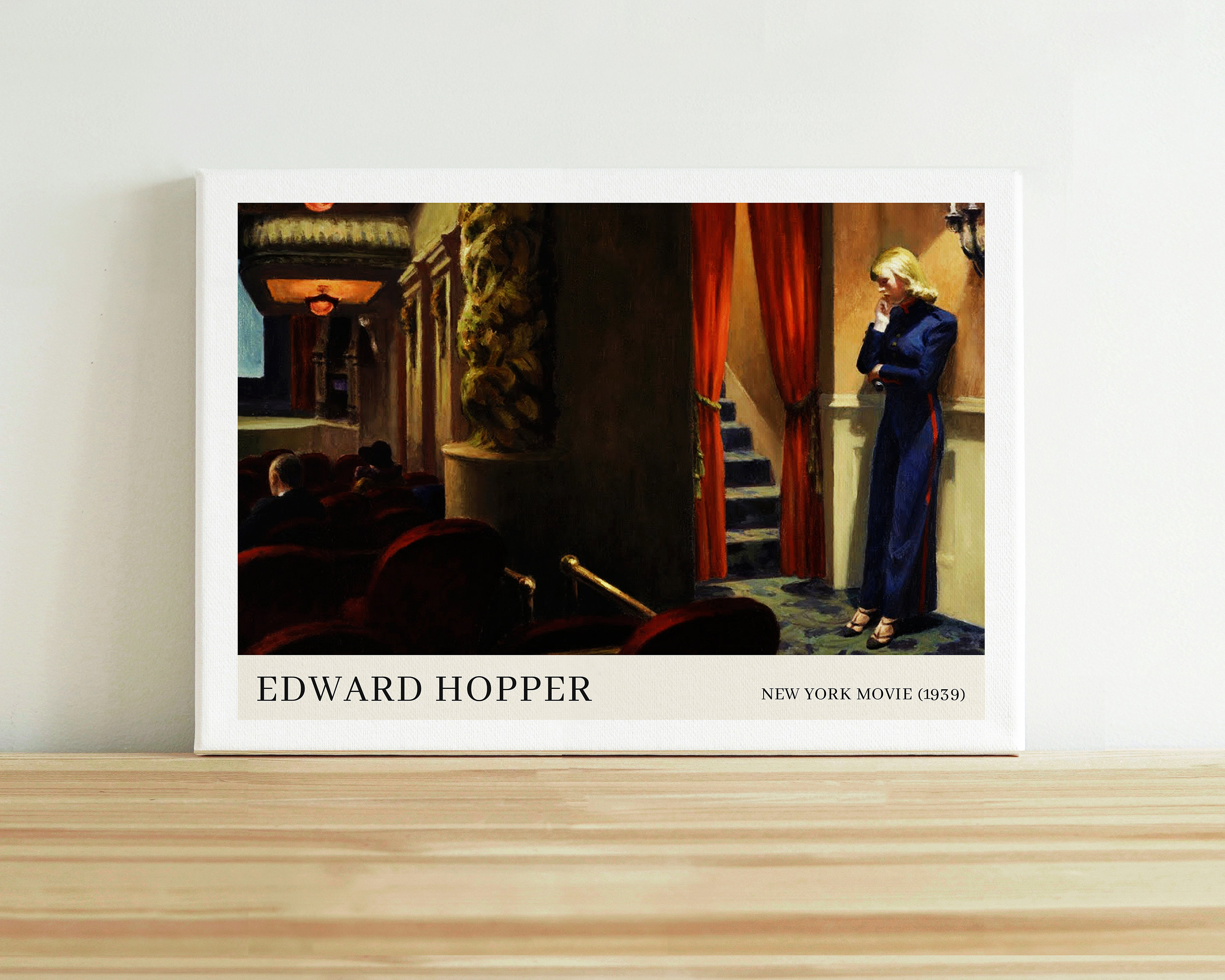 Edward Hopper New York Movie Theatre Poster Hopper Cinema Print Hopper ...