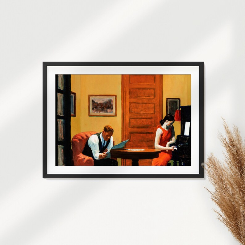 Edward Hopper Room in New York 1932 Poster Hopper Print Hopper Room ...