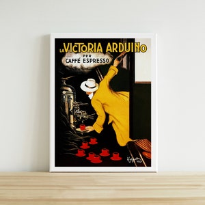 La Victoria Arduino Coffee Maker Poster Caffé Espresso Art Vintage ...