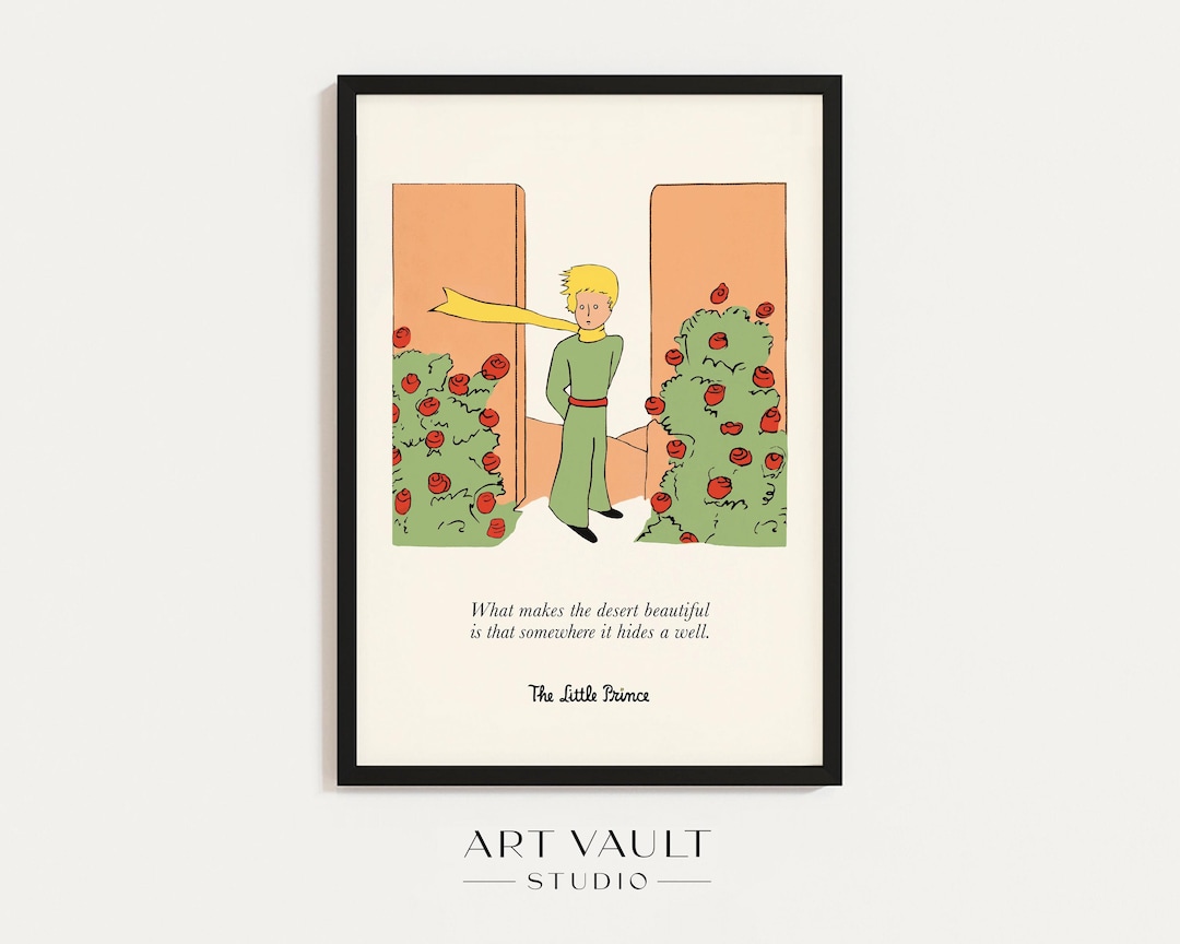 Little Prince Poster ENGLISH Little Prince Wall Art Nursery Print ...
