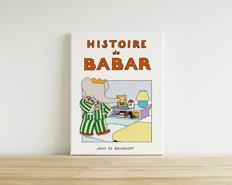 Babar the Elephant Digital Download Nursery Wall Art Decor Kids Room ...