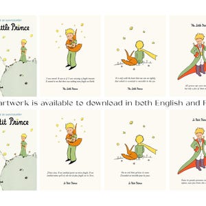 The Little Prince Printable Wall Art Prints Digital Download Art Petit ...
