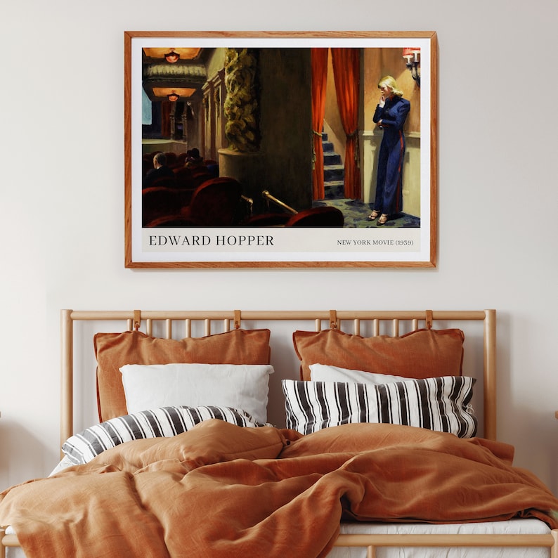 Edward Hopper New York Movie Theatre Poster Hopper Cinema Print Hopper ...