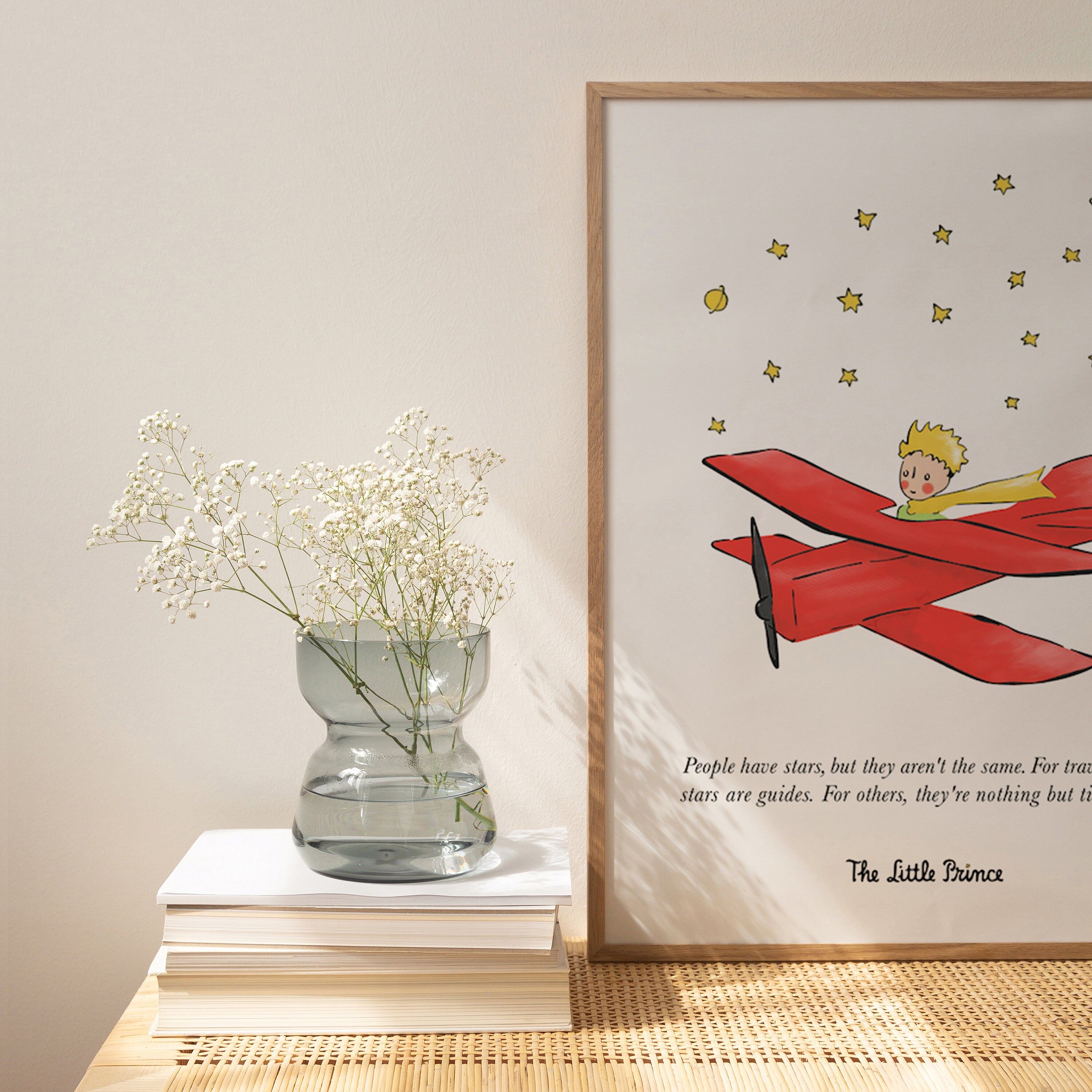 Le Petit Prince Poster ENGLISH Little Prince Wall Art Nursery Art Print ...