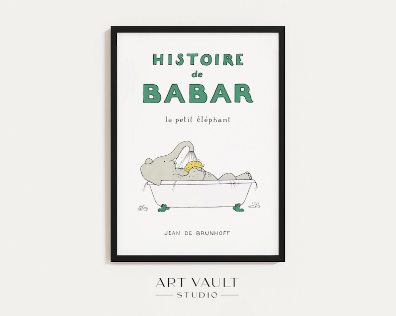 Babar the Elephant Digital Download Nursery Wall Art Download Nursery ...