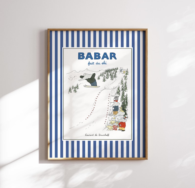 Babar the Elephant Digital Download Nursery Wall Art Download Nursery ...