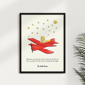 Le Petit Prince Poster ENGLISH Little Prince Wall Art Nursery Art Print ...