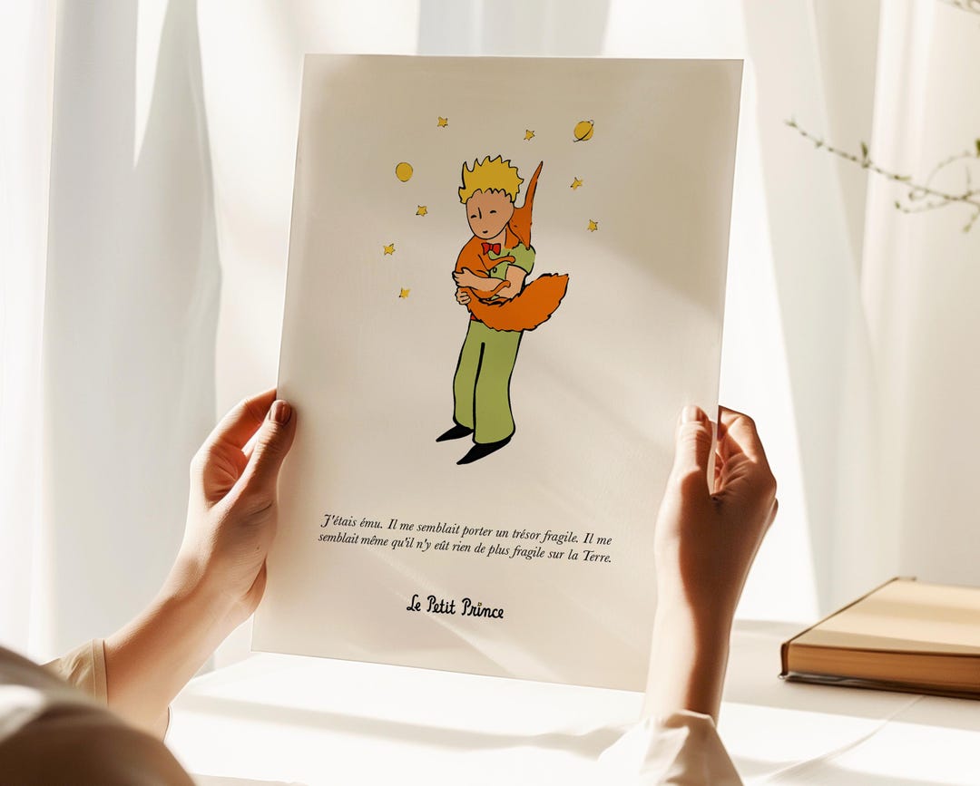 Le Petit Prince Poster Digital Download ENGLISH & FRENCH Little Prince ...