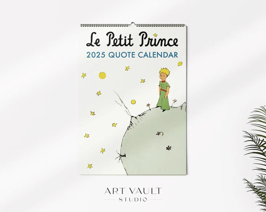 Calendario francés de El Principito 2025 Calendario con cita del ...