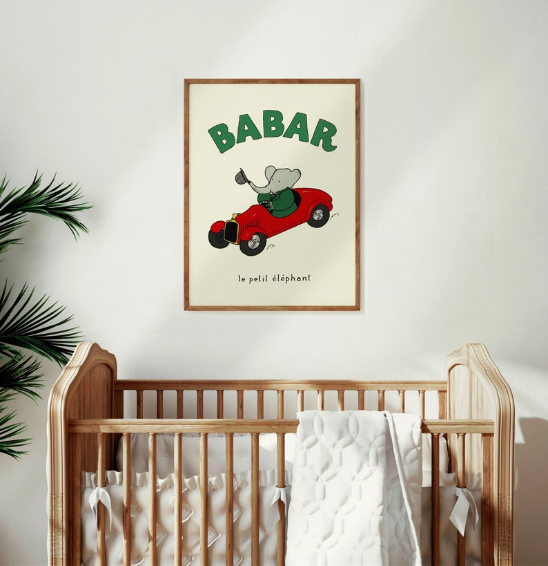 Babar the Elephant Printable Wall Art Prints Digital Download Art Babar ...