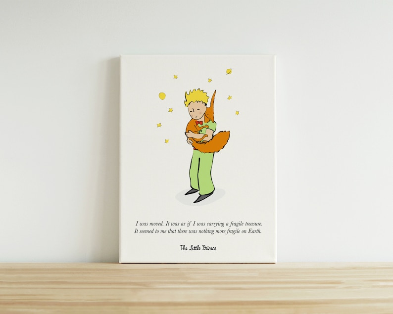Le Petit Prince Poster ENGLISH Little Prince Wall Art Nursery Art Print ...