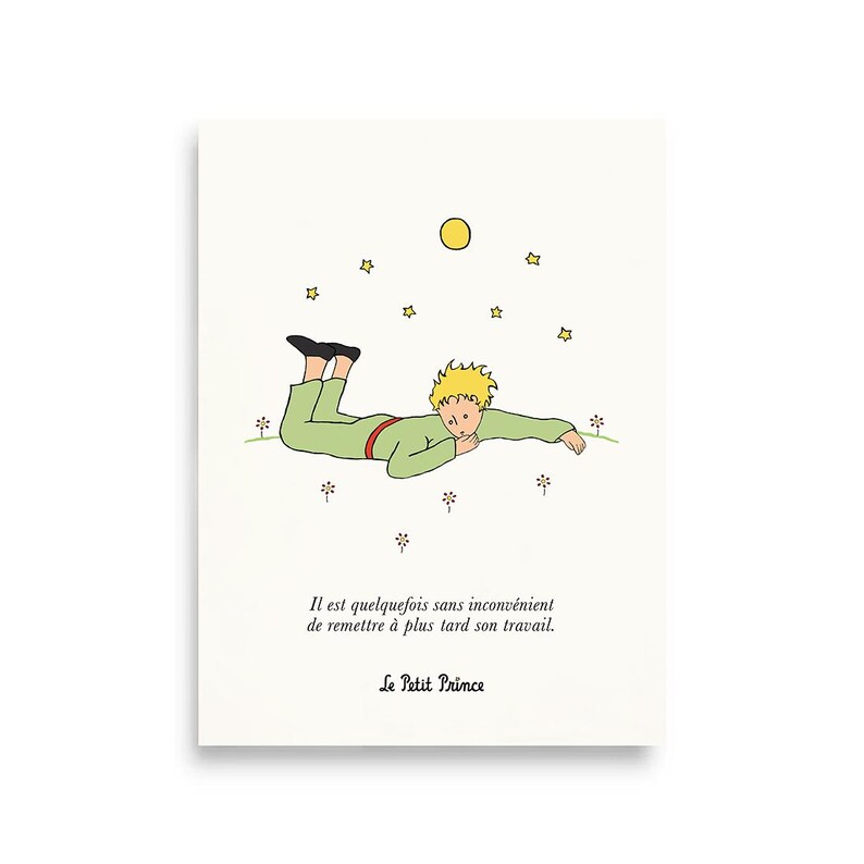Little Prince Poster FRENCH Le Petit Prince Wall Art Nursery Art Print ...