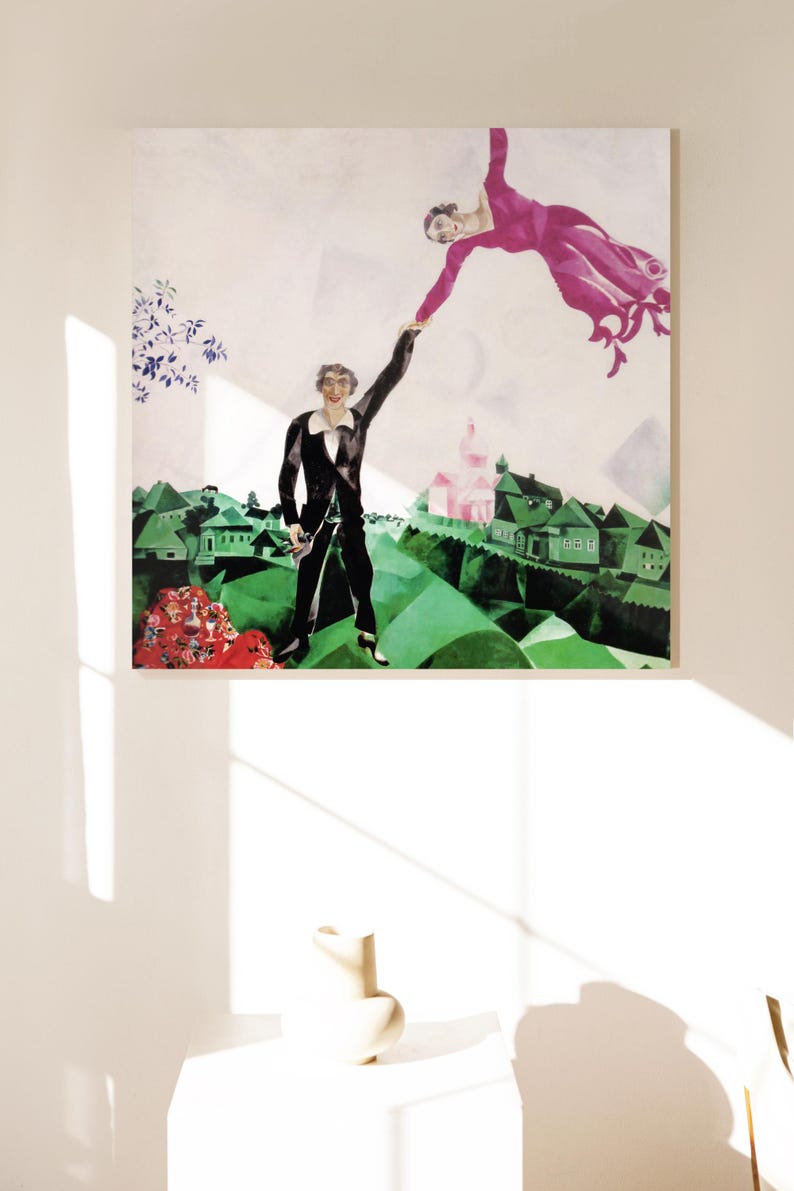 Marc Chagall the Promenade 1917 Cubism Art Cubist Painting La Promenade ...