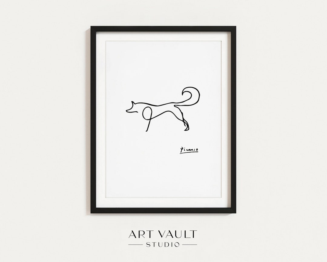Fox Poster Fox Art Picasso Fox Print Gift for Fox Lover Fox Art Gift ...