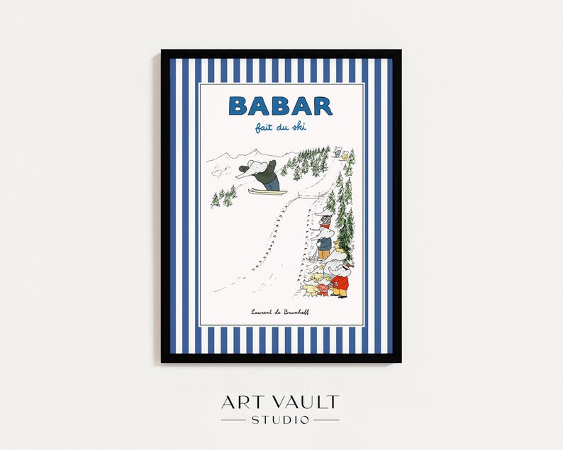 Babar the Elephant Digital Download Nursery Wall Art Download Nursery ...