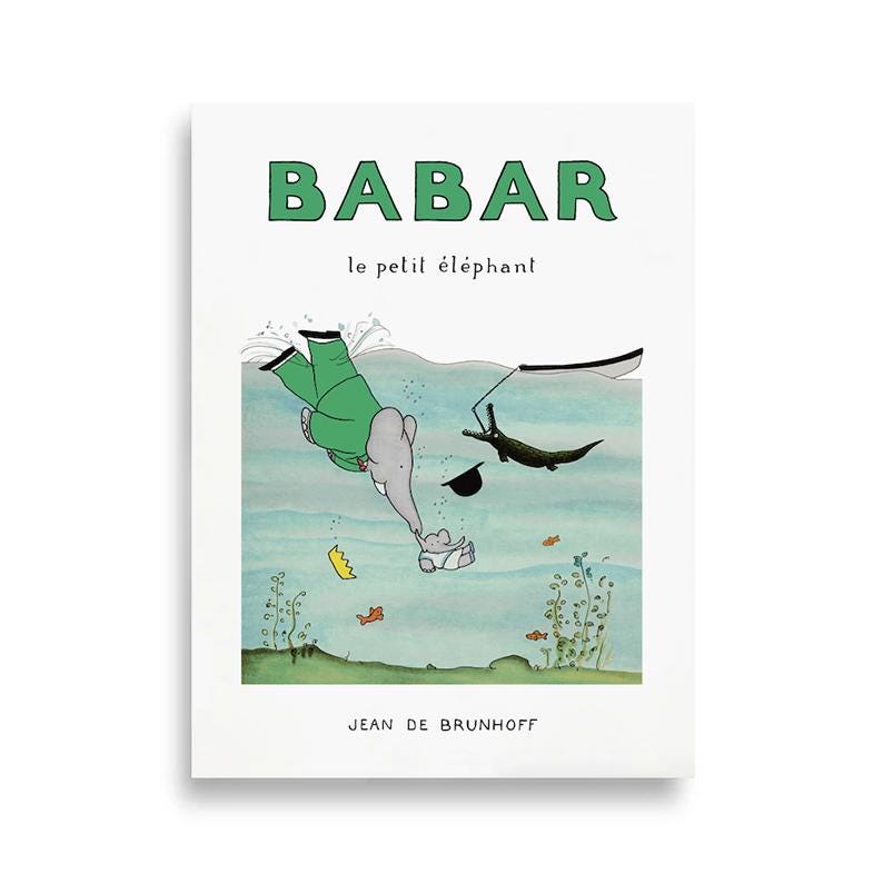 Babar the Elephant Digital Download Nursery Wall Art Download Nursery ...