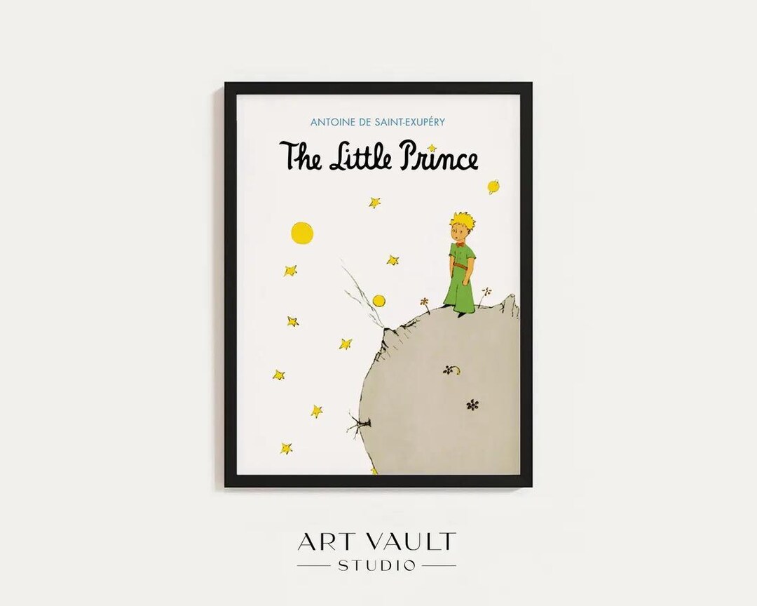 Little Prince Poster ENGLISH Little Prince Wall Art Nursery Print ...