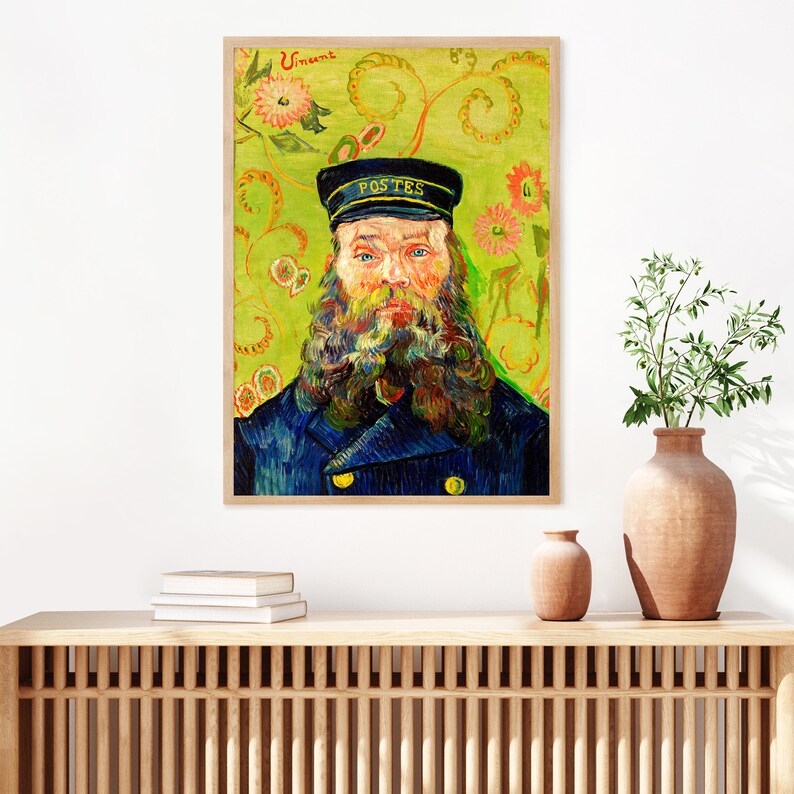 Vincent Van Gogh the Postman Poster Portrait of Joseph Roulin - Etsy