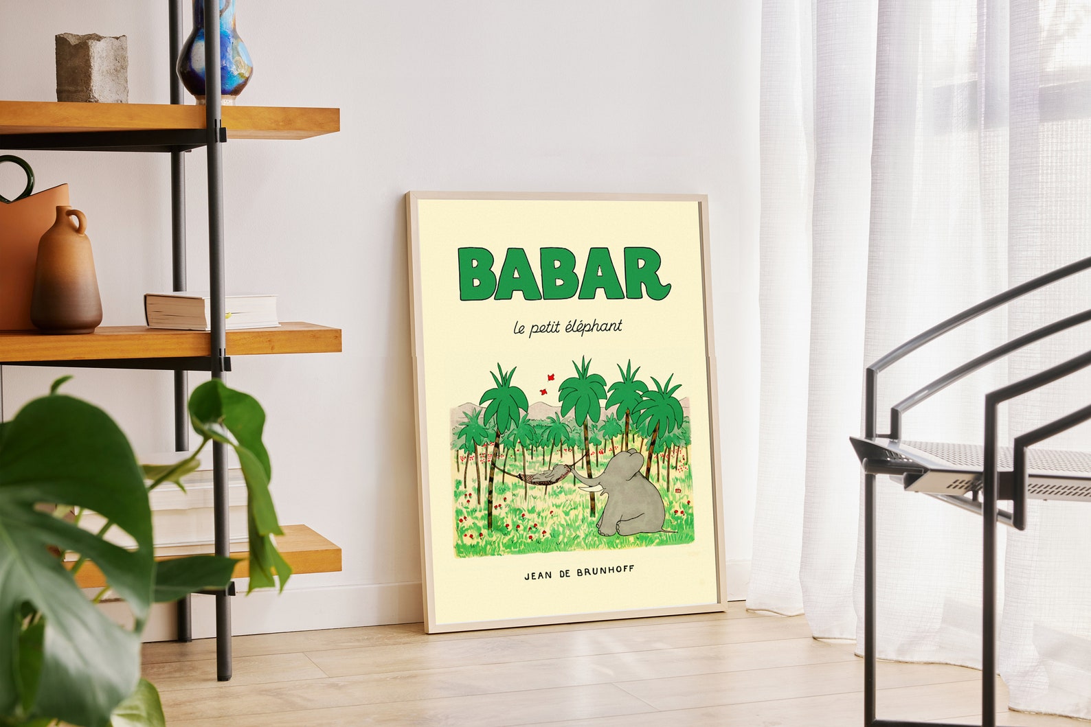 Babar the Elephant Wall Art Nursery Decor Kids Gift Retro Babar ...