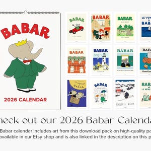 Babar 45 Image Set Babar Digital Download Babar the Elephant Printable ...