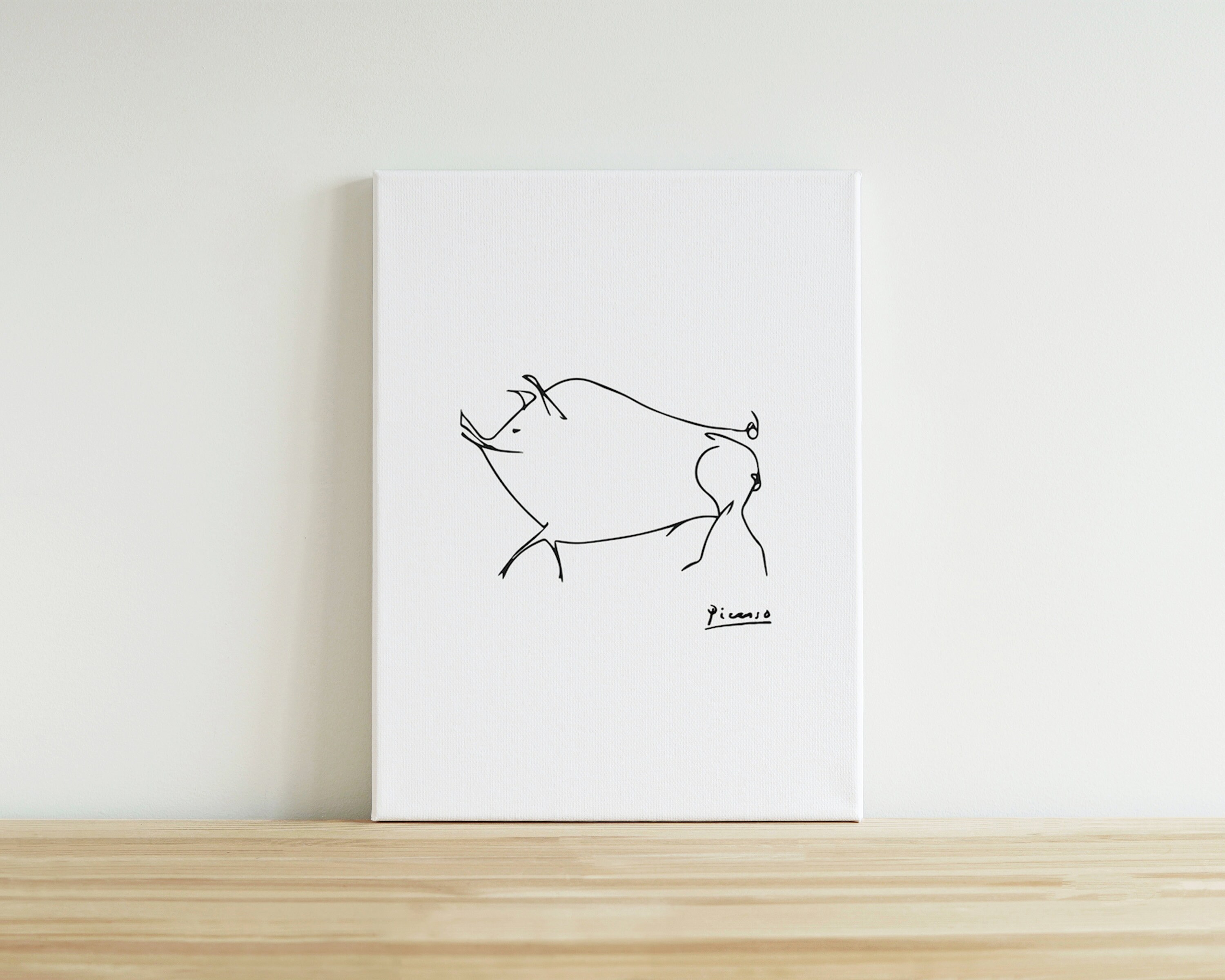 Picasso Pig Print Pig Poster Pig Art Pig Gift Farm Gift Farm Owner Farm ...