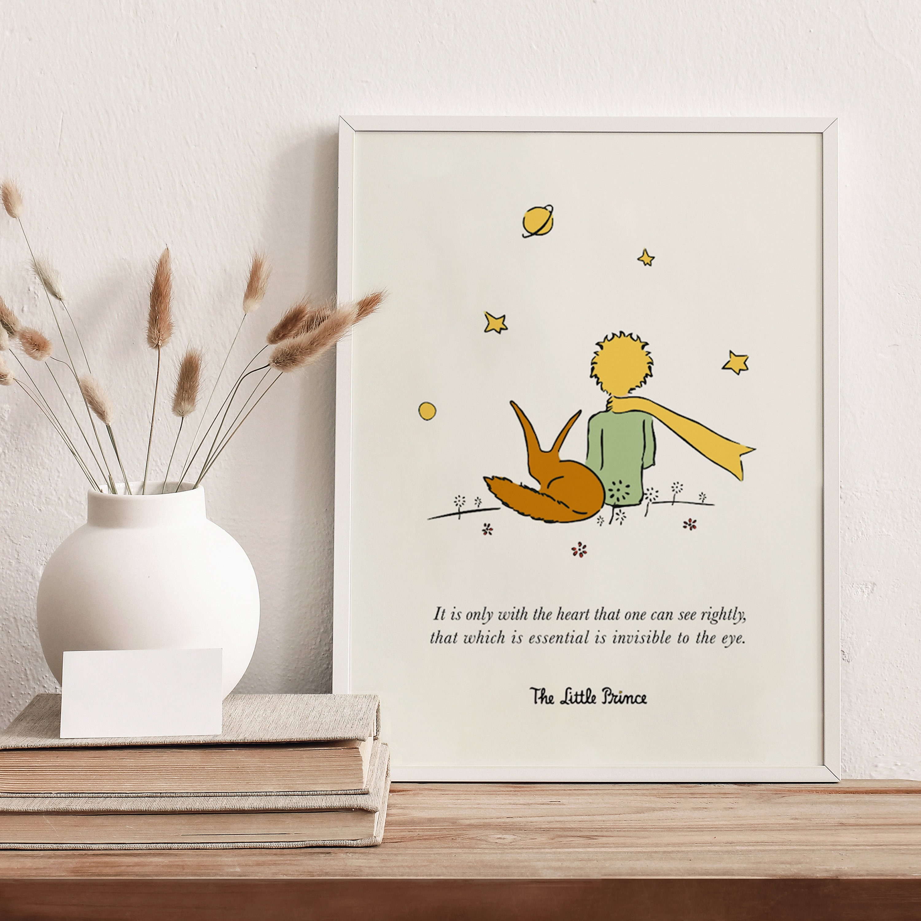 Le Petit Prince Poster ENGLISH Little Prince Wall Art Nursery Art Print ...