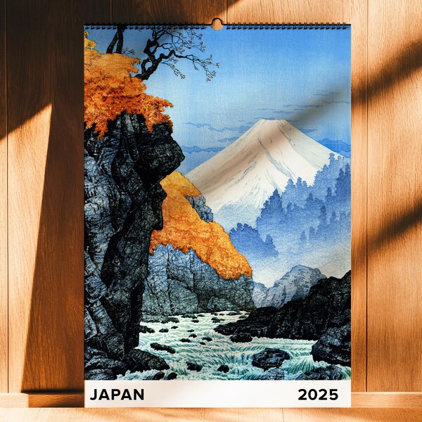 Japanese Art Calendar - Etsy