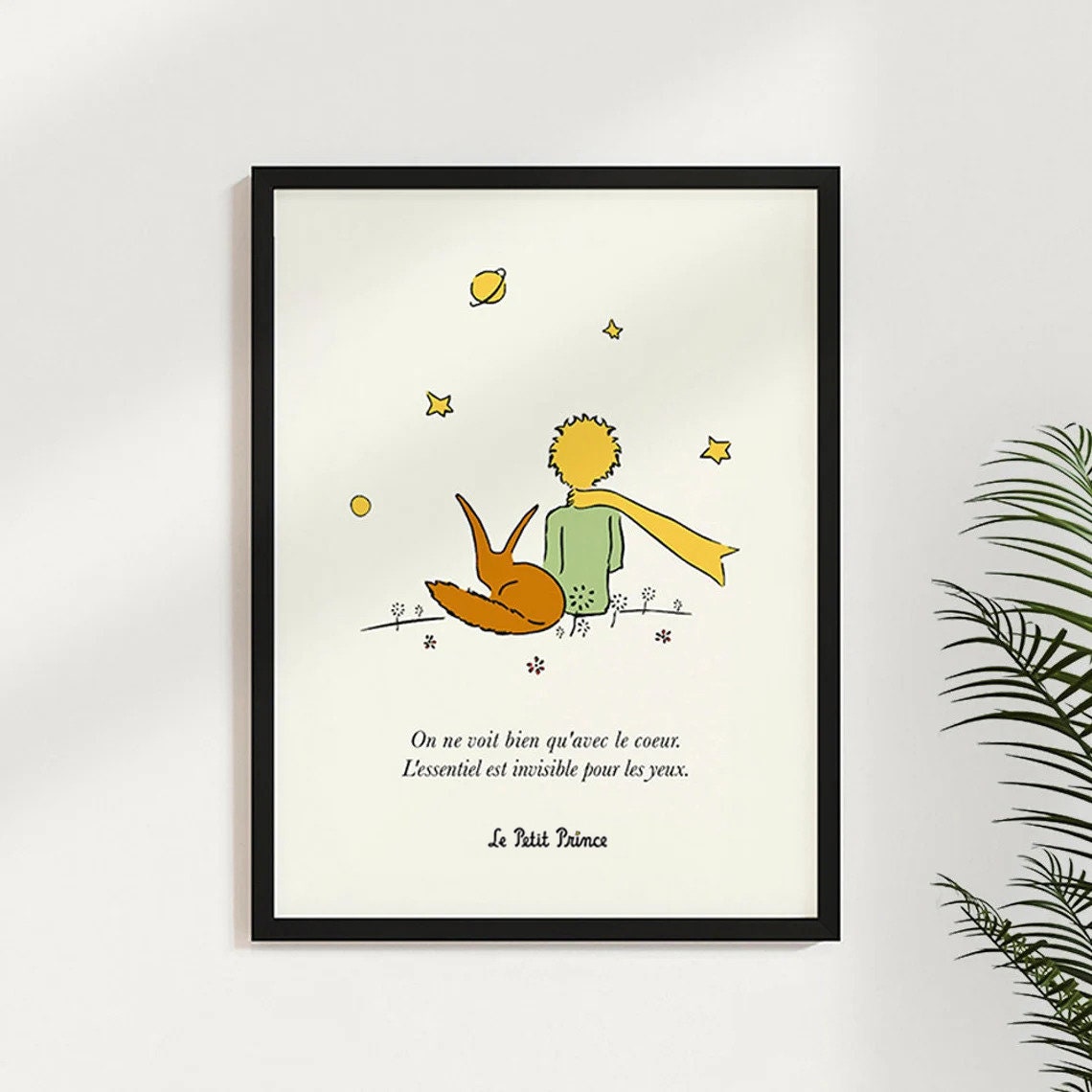 Le Petit Prince Poster FRENCH Little Prince Wall Art Nursery Art Print ...